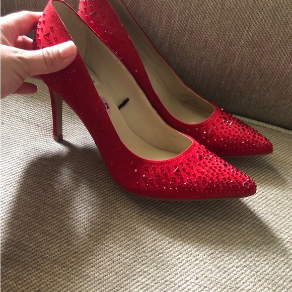 Marc Fisher | Shoes | New Mark Fisher Sparkly Red Heels | Poshmark